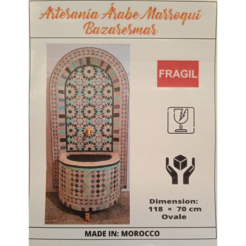 Fuente árabe artesanal 118*70cm