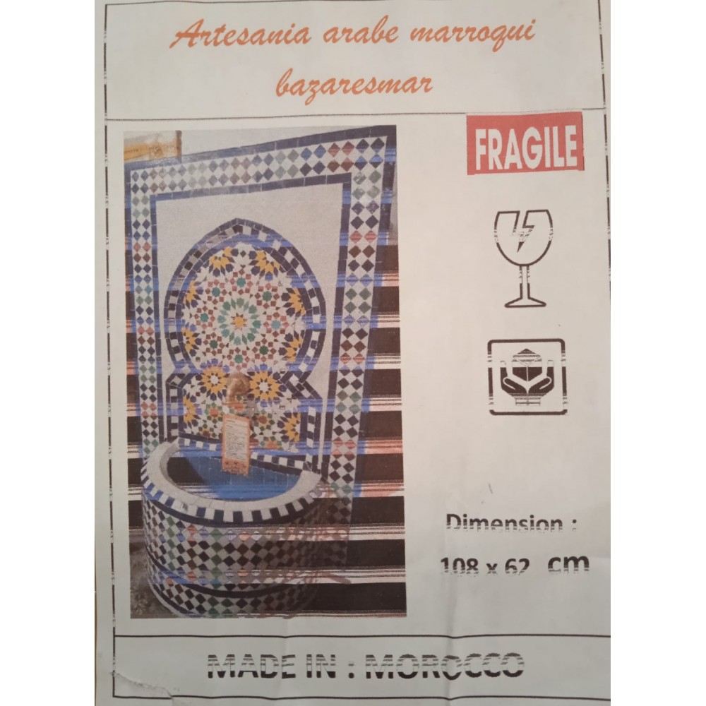 Fuente árabe artesanal 108*62cm