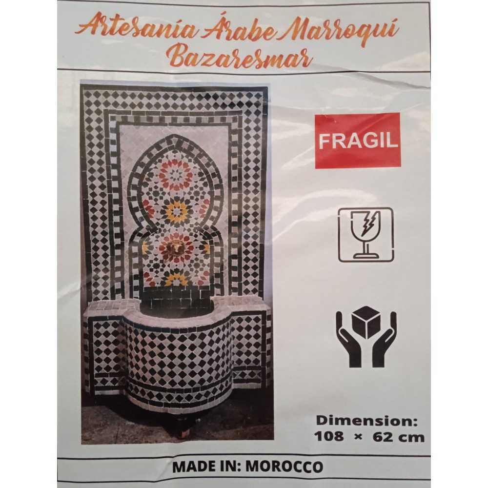 Fuente árabe artesanal 108*62cm